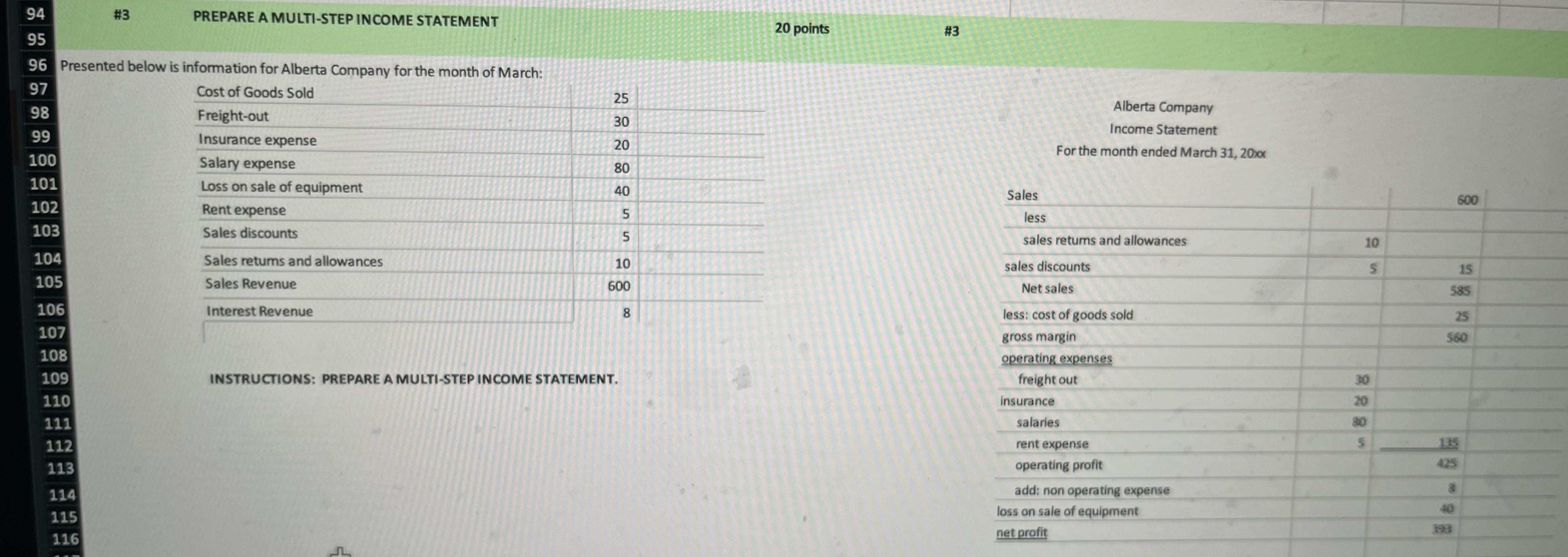 Solved Is the information on the right a properly formatted | Chegg.com