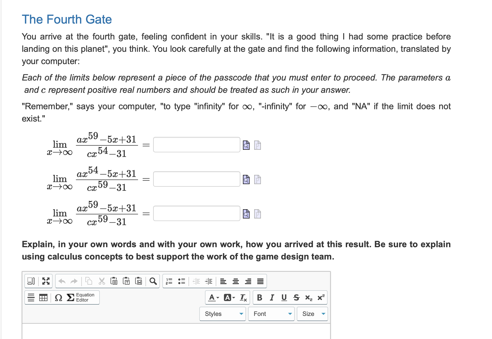 Solved The Fourth Gate You arrive at the fourth gate, | Chegg.com
