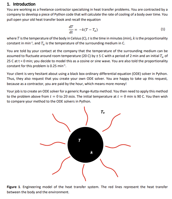 Solved 1. Introduction You are working as a freelance | Chegg.com