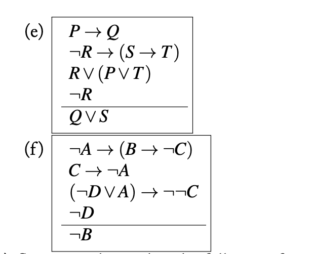 Solved (1) For each of the following assertions, if it is | Chegg.com