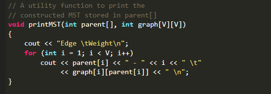 Solved Convert Prim's algorithm into a function. Using the | Chegg.com