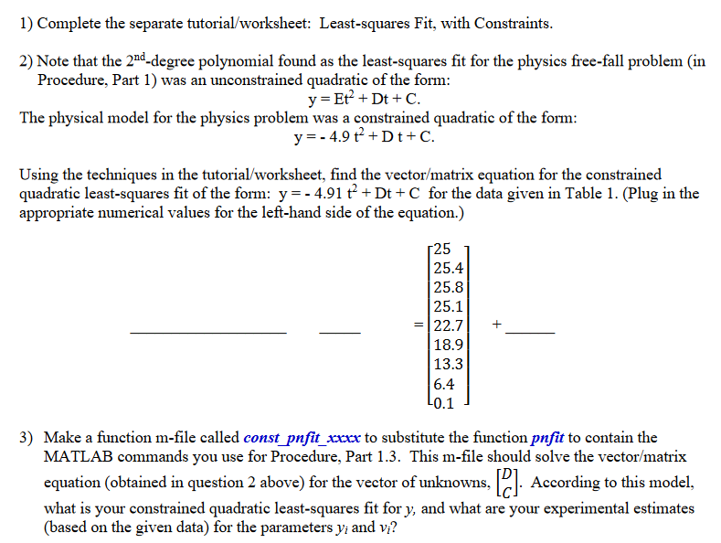 Solved Can you please solve question number 3 in MATLAB. I | Chegg.com