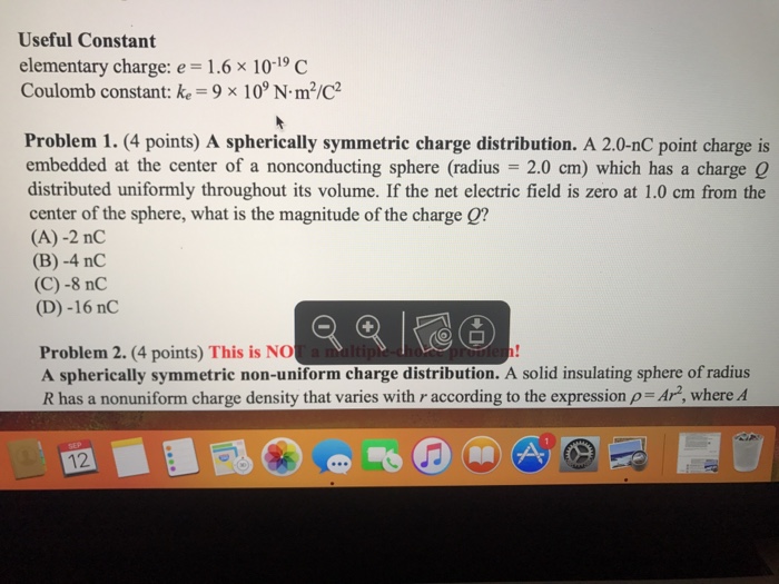 Solved elementary charge: e = 1.6 times 10^-19 C Coulomb | Chegg.com