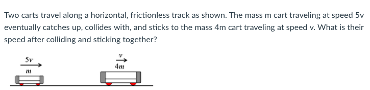 Solved Two carts travel along a horizontal, frictionless | Chegg.com