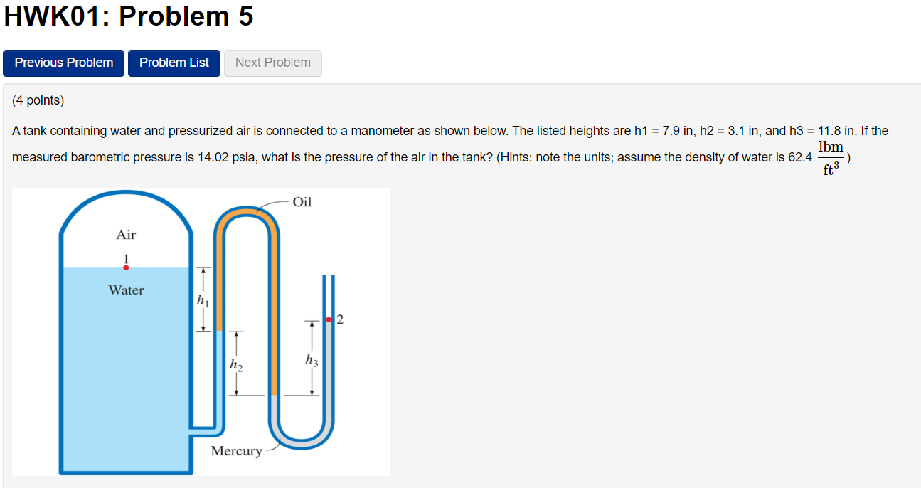 Solved HWK01: Problem 5 Previous Problem Problem List Next | Chegg.com