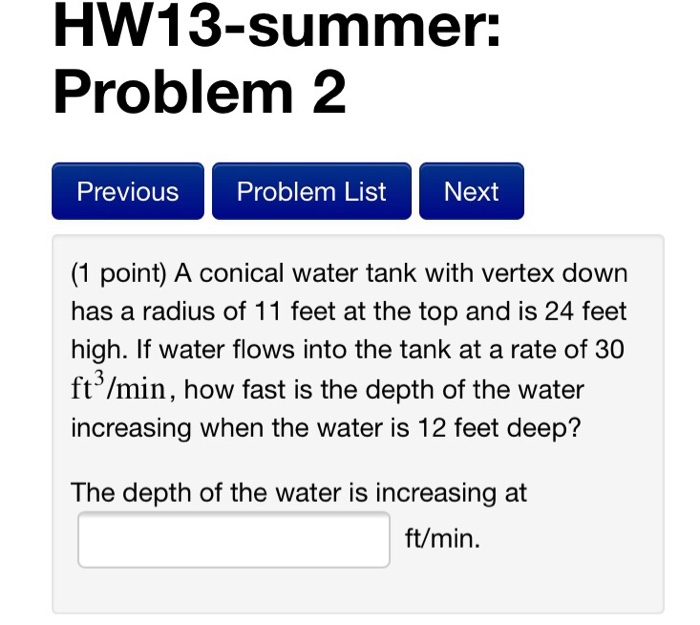 Solved HW13-summer: Problem 2 Previous Problem List Next (1 | Chegg.com