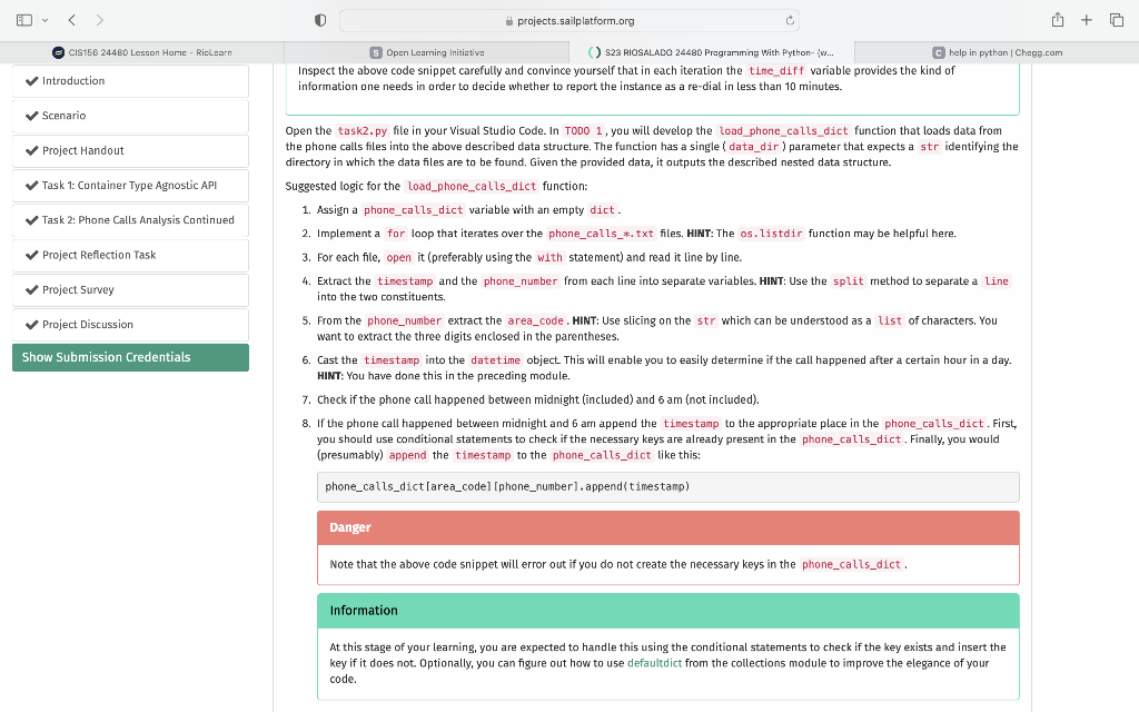 Solved Needing help with TODO task 1 in python. My input | Chegg.com
