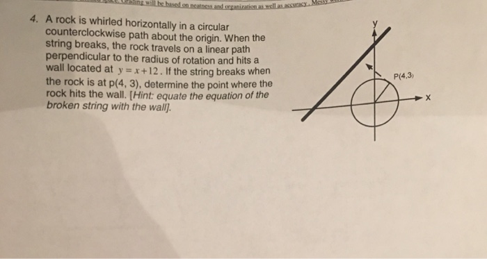 Solved 4. A rock is whirled horizontally in a circular | Chegg.com