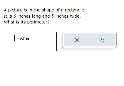 Solved A picture is in the shape of a rectangle. It is 8 | Chegg.com