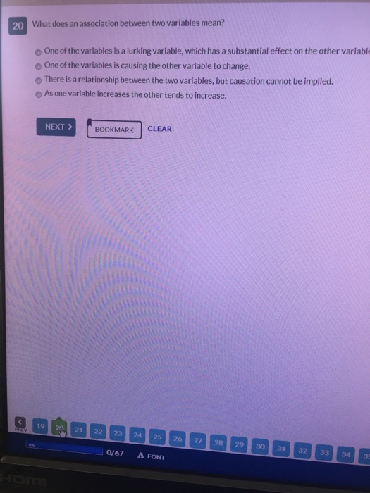 Solved What does an association between two variables mean? | Chegg.com
