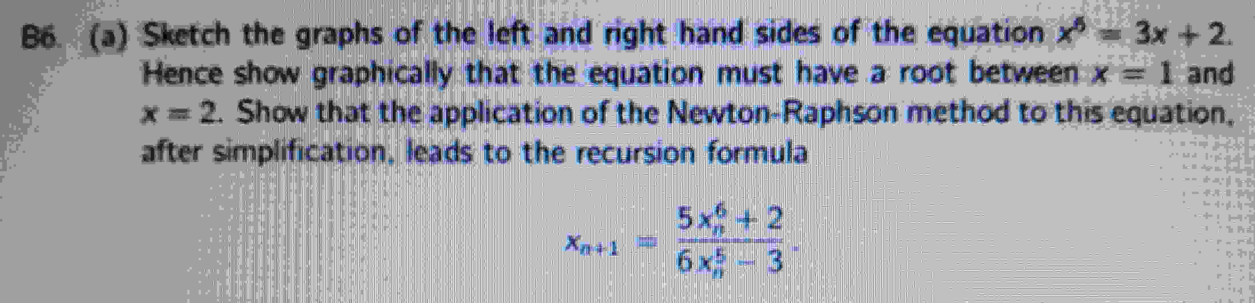 Solved B6. (a) ﻿Sketch the graphs of the left and right hand | Chegg.com