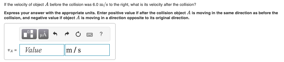 Solved Consider a one dimensional elastic collision where an | Chegg.com
