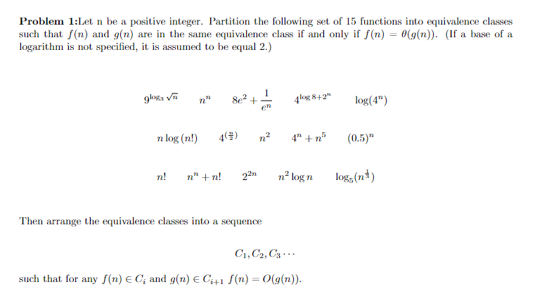 Solved Problem 1 Let N Be A Positive Integer Partition The