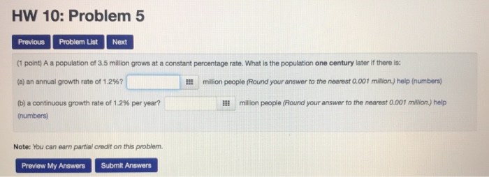 Solved HW 10: Problem 5 Previous Problem ListNext (1 point) | Chegg.com
