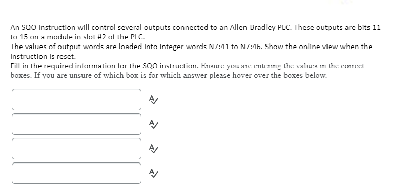 Solved An SQO instruction will control several outputs | Chegg.com