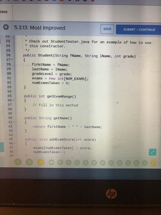 Solved X MY COURSES RESUME Exercise 5.3.13: Most Improved | Chegg.com