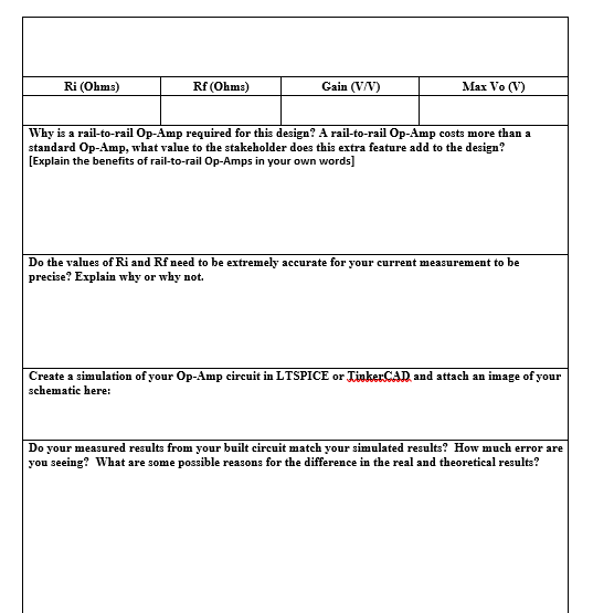 Solved Name: EEE 202 Lab 8 Data Sheet Design Project Part 1 | Chegg.com