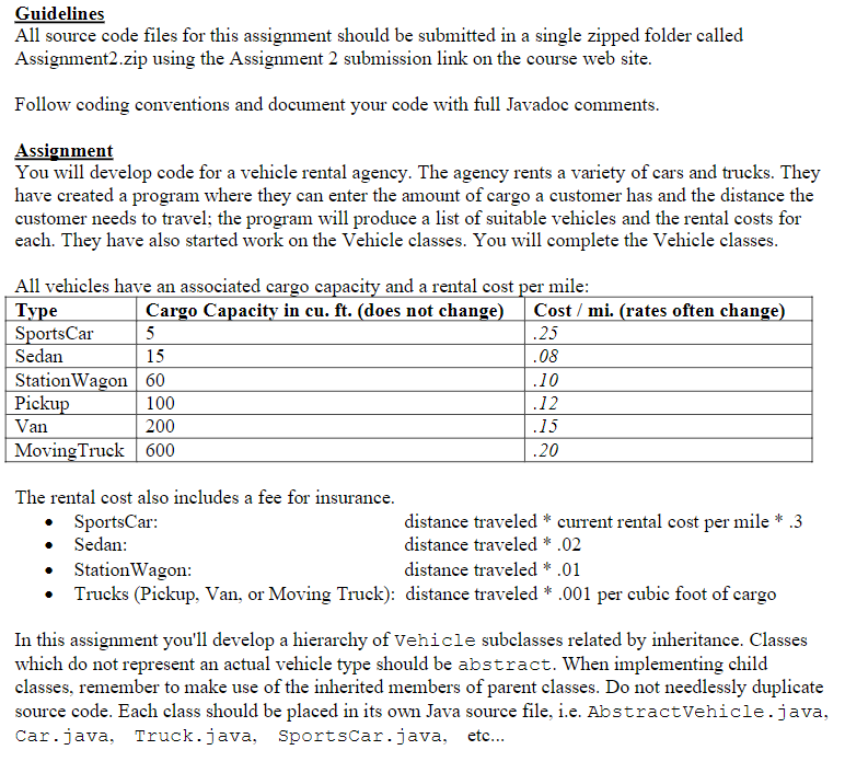 Solved Guidelines All source code files for this assignment | Chegg.com