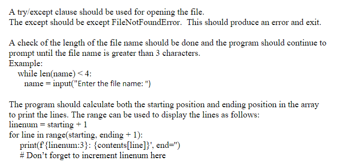 Solved Python program description. Restrictions- Functions | Chegg.com