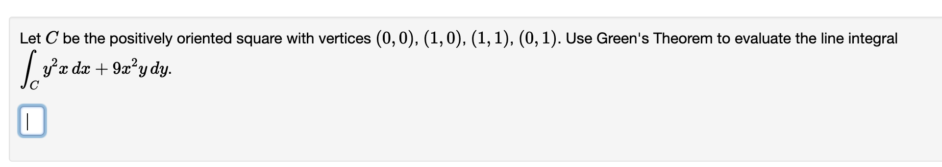 Solved Let C be the positively oriented square with vertices | Chegg.com