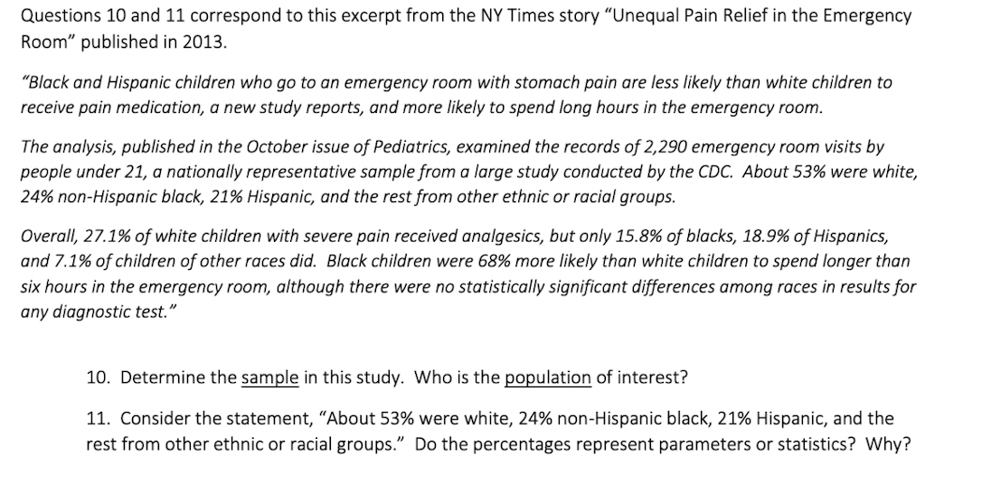 Solved Questions 10 and 11 correspond to this excerpt from | Chegg.com