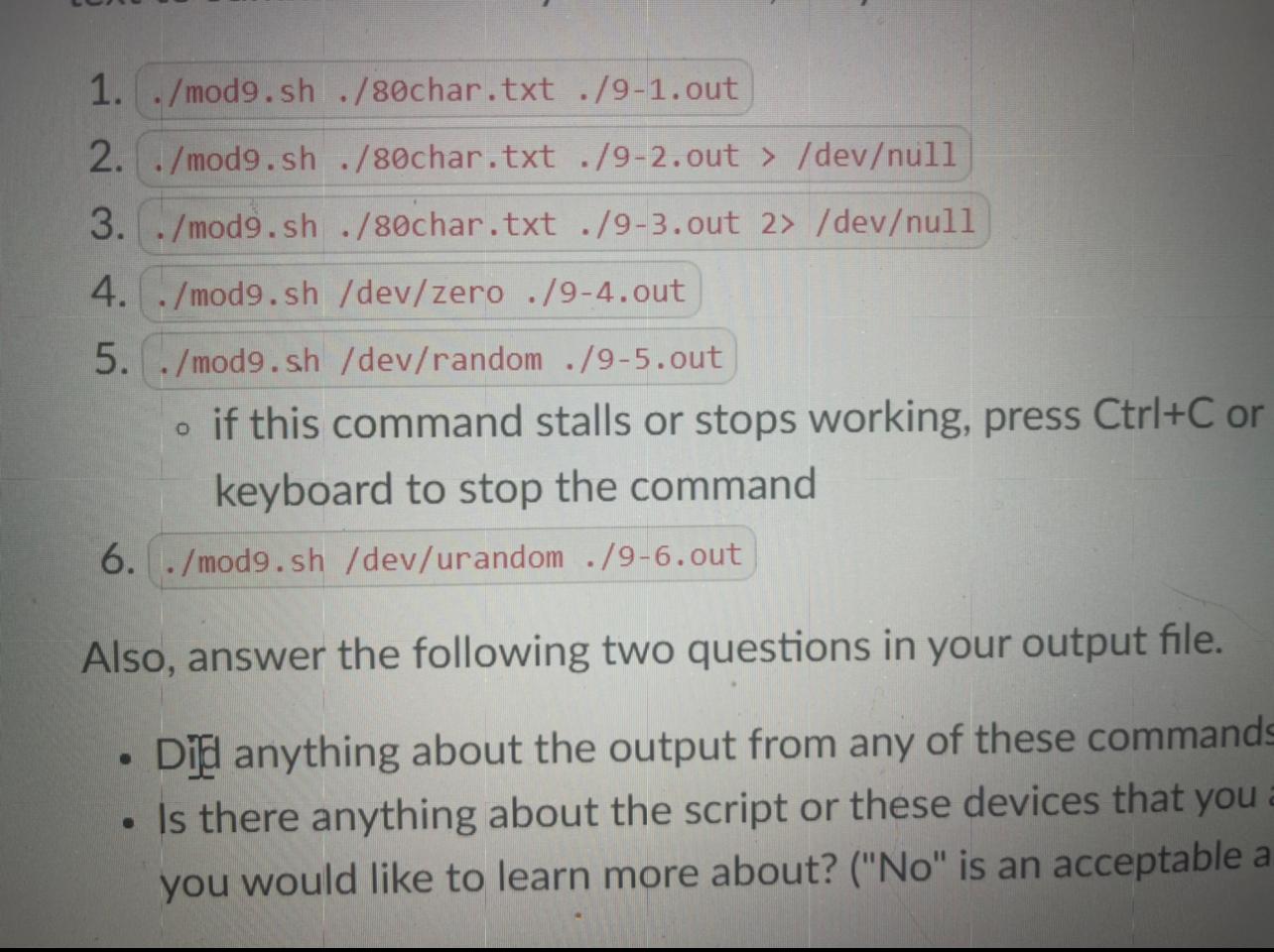 Solved PART 1 Set up the script and create an input | Chegg.com