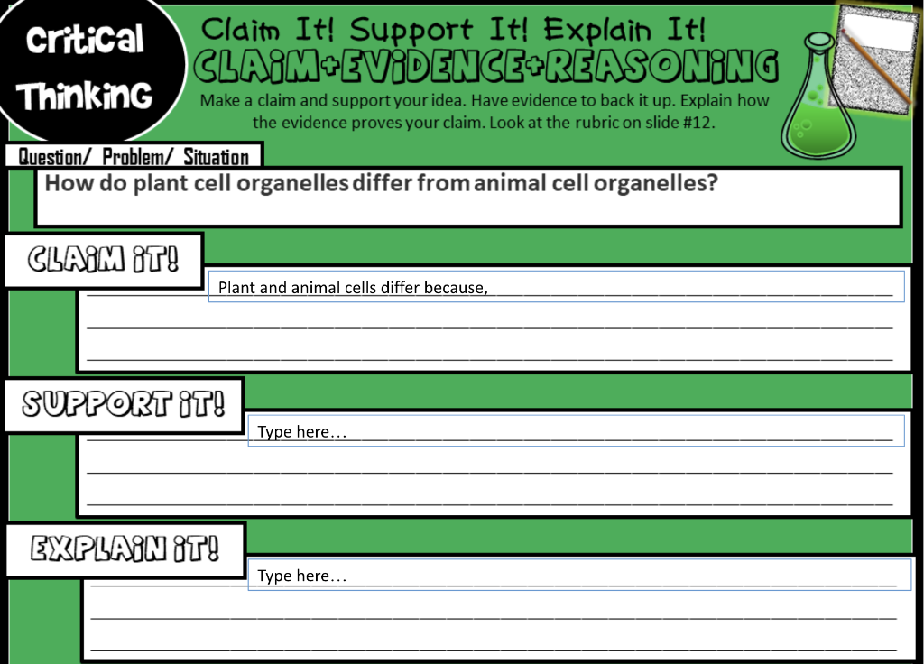 Solved Make a claim and support your idea. Have evidence to | Chegg.com
