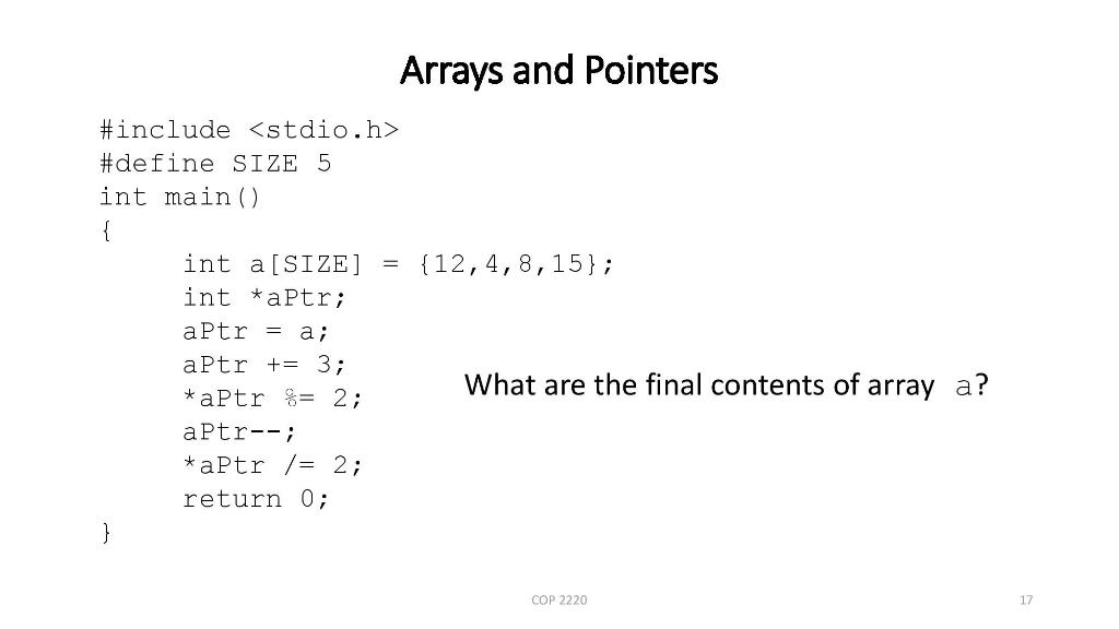 Solved Library functions Given variables int C = 15; double | Chegg.com