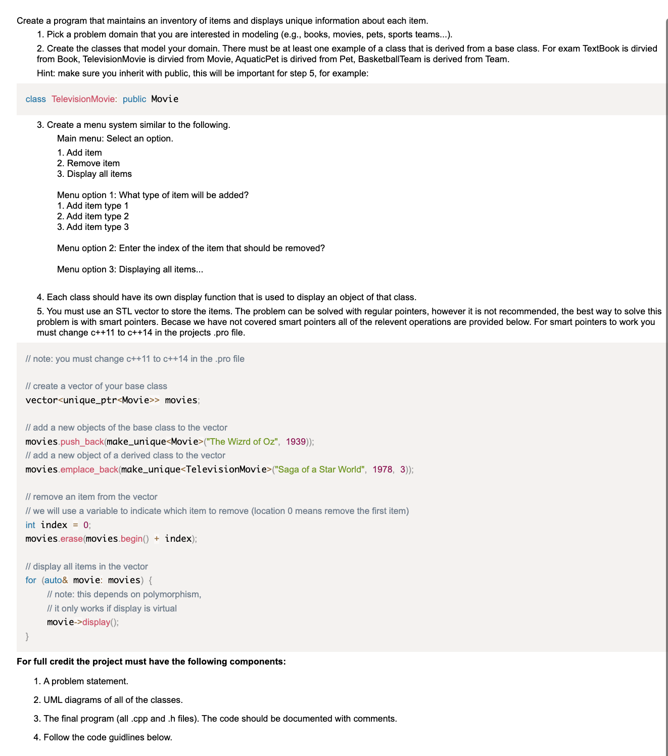 Solved CODE IN C++:Please do base class as Cars and the | Chegg.com