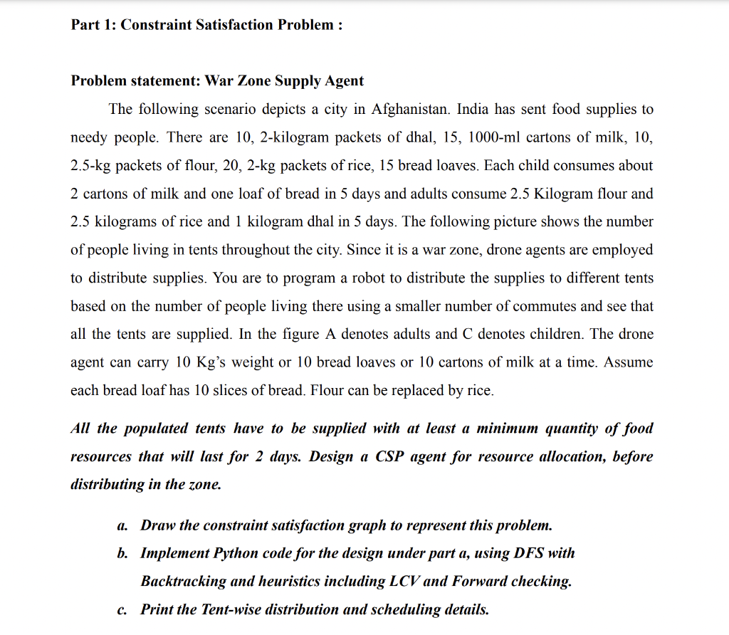 Part 1: Constraint Satisfaction Problem: Problem | Chegg.com