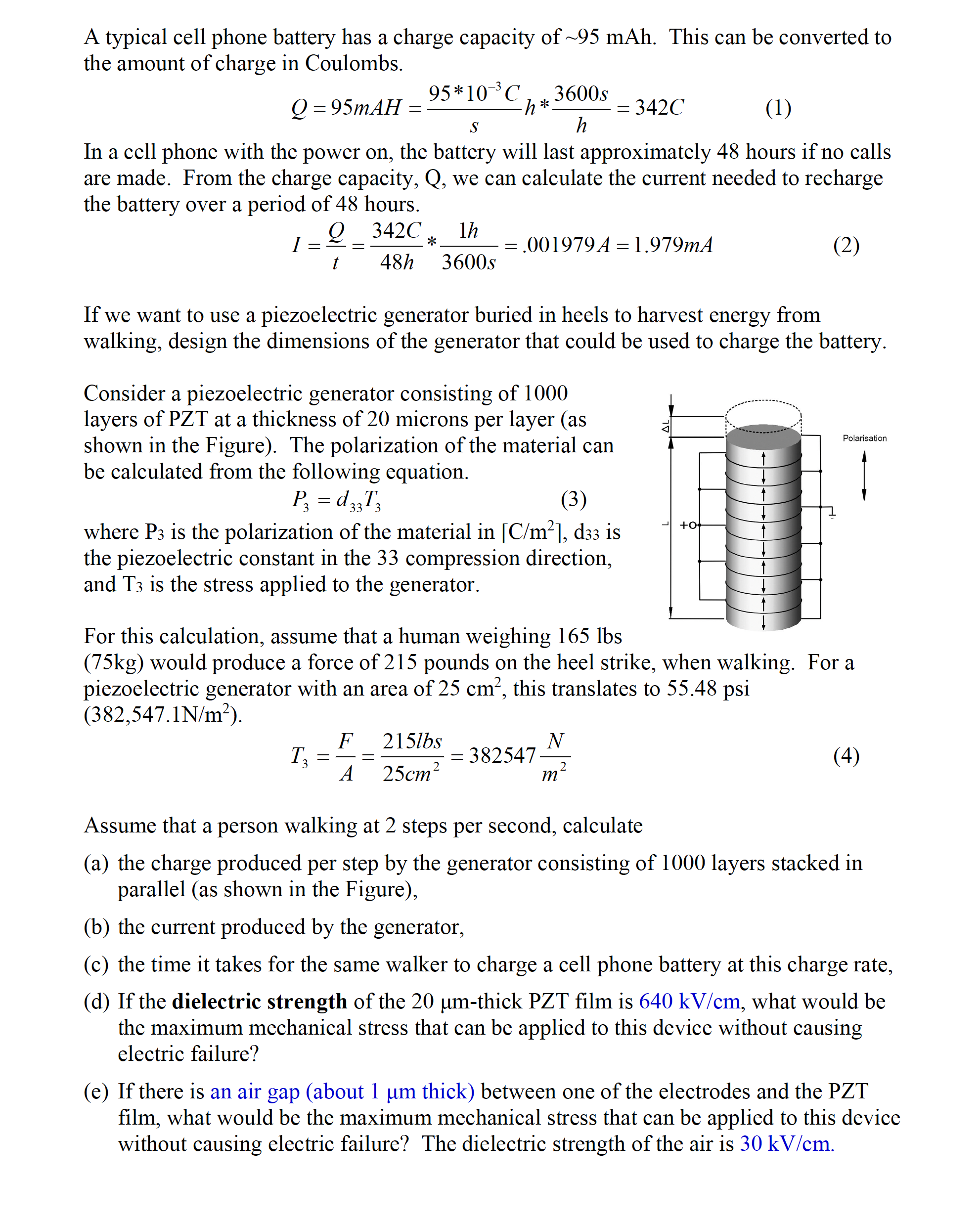 Solved A typical cell phone battery has a charge capacity of | Chegg.com
