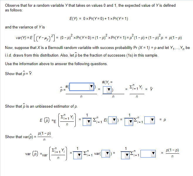 Solved Observe that for a random variable Y ﻿that takes on | Chegg.com