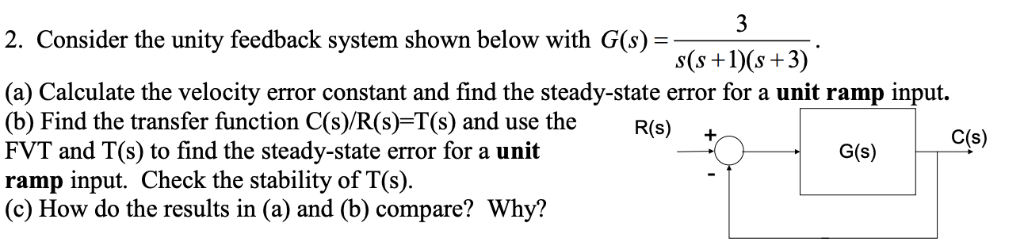 Solved (a) Calculate the velocity error constant and find | Chegg.com