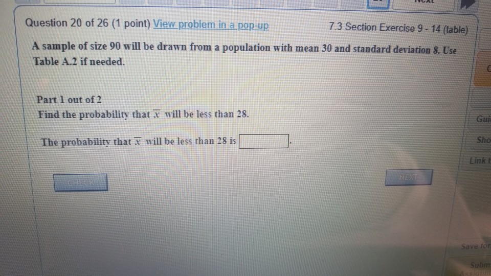 Solved Question 26 of 26 (1 point) View. problem in a pop up | Chegg.com