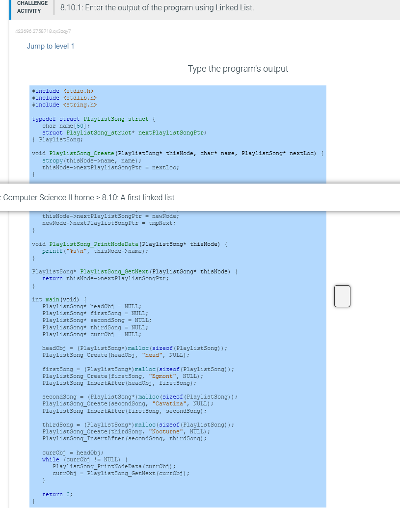 Solved Jump To Level 1 Type The Programs Output Hputer 
