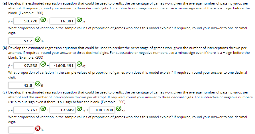 Solved The National Football League (NFL) records a variety | Chegg.com
