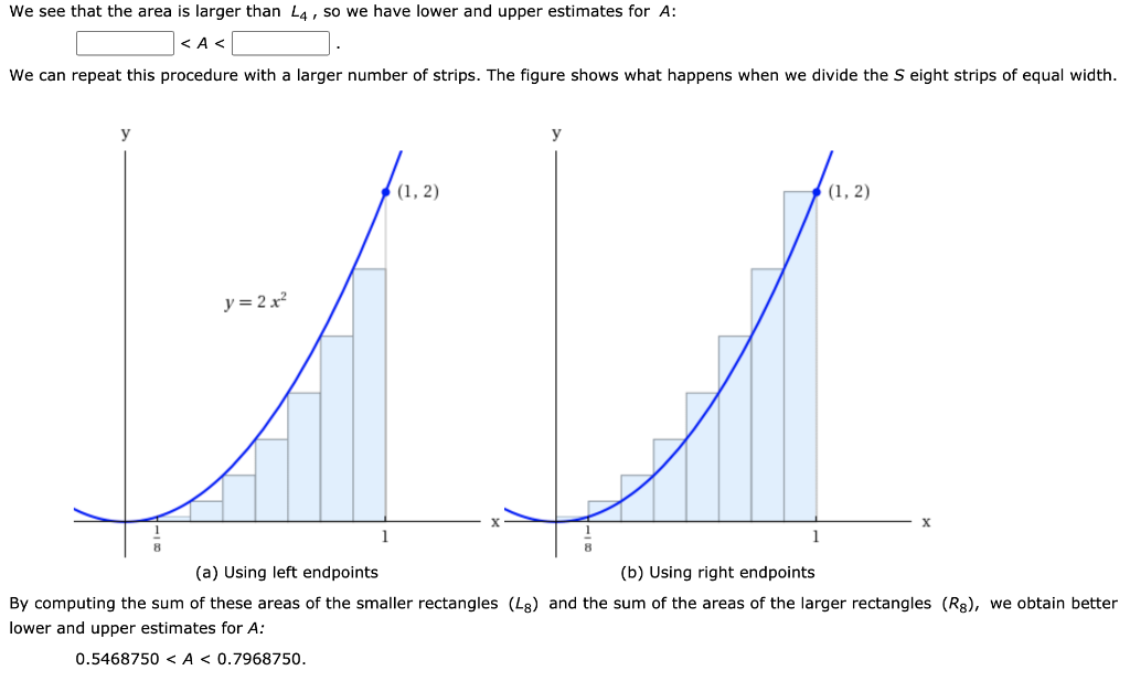 Solved EXAMPLE 1 Use rectangles to estimate the area under | Chegg.com