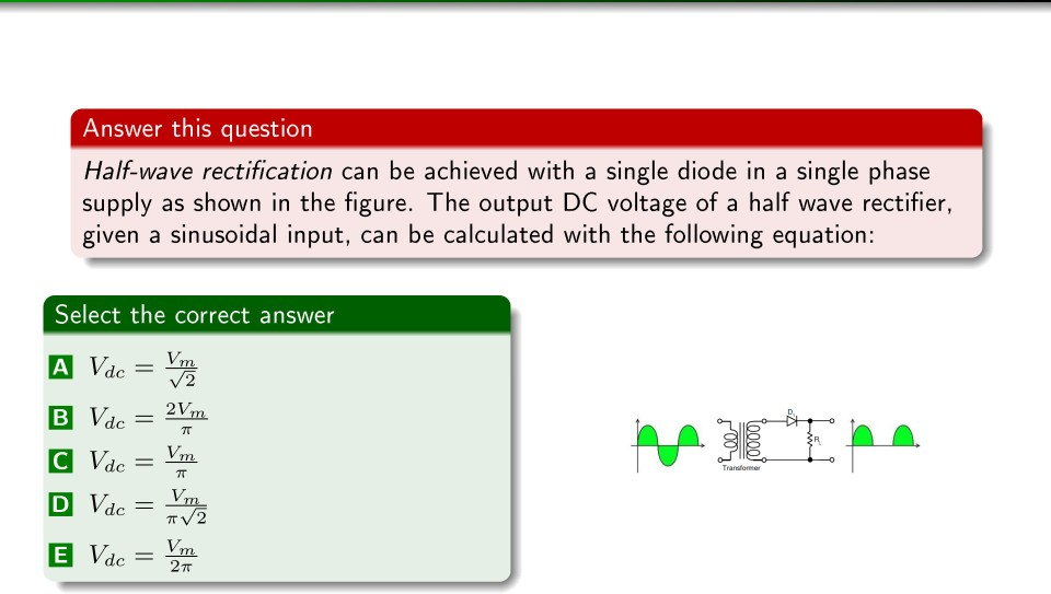 Solved Answer this question Half-wave rectification can be | Chegg.com