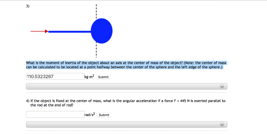 Solved An object is formed by attaching a uniform, thin rod | Chegg.com