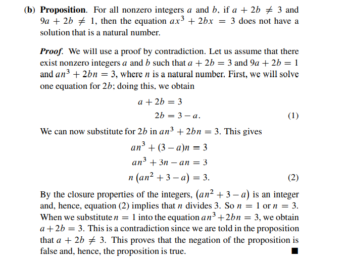 Solved = (b) Proposition. For all nonzero integers a and b, | Chegg.com