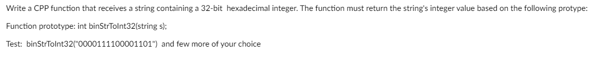 Solved Write a CPP function that receives a string | Chegg.com