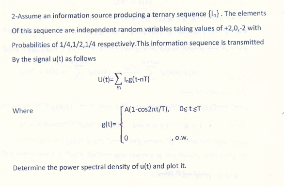 Solved 2-Assume an information source producing a ternary | Chegg.com