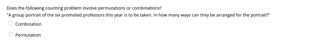Solved Does the following counting problem involve | Chegg.com