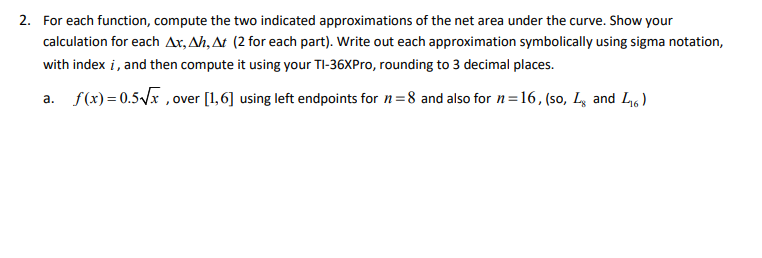 Solved 2. For each function, compute the two indicated | Chegg.com