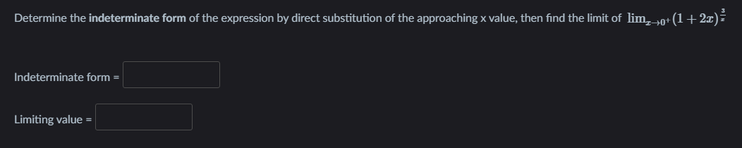 Solved Determine the indeterminate form of the expression by | Chegg.com