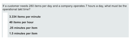 Solved If a customer needs 280 items per day and a company | Chegg.com