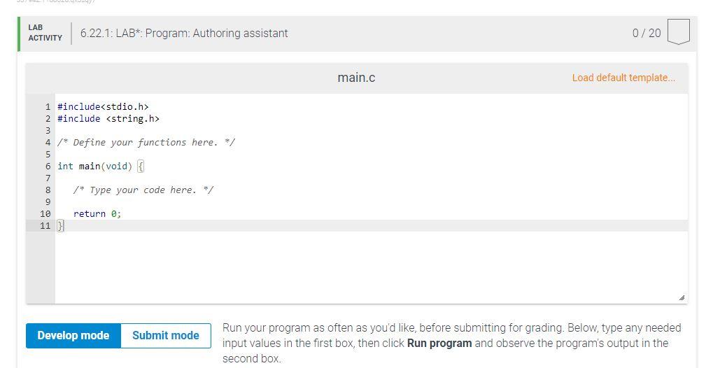 Solved 6.22 LAB*: Program: Authoring assistant (1) Prompt | Chegg.com