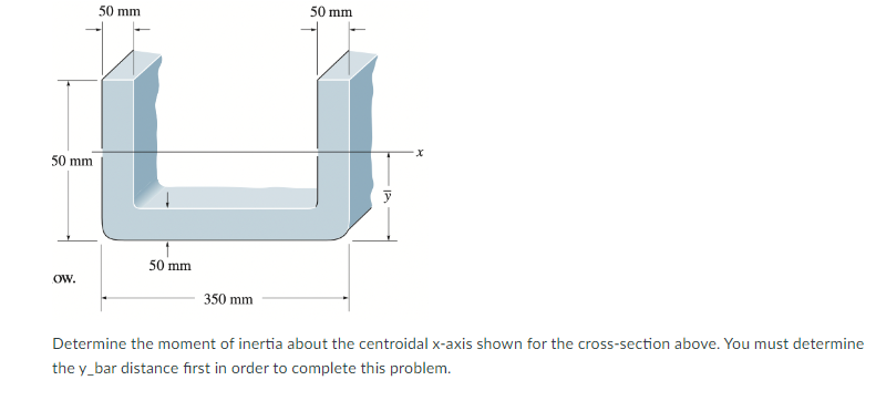 Solved The height of the problem is actually 250mm and not | Chegg.com