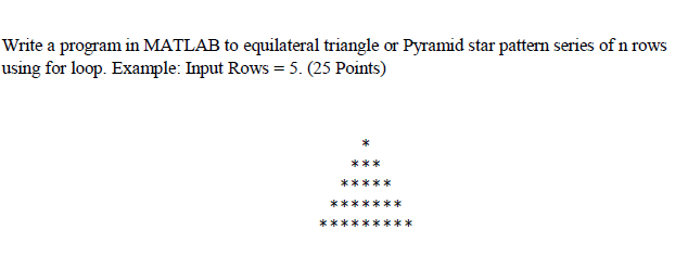 Solved Write a program in MATLAB to equilateral triangle or | Chegg.com