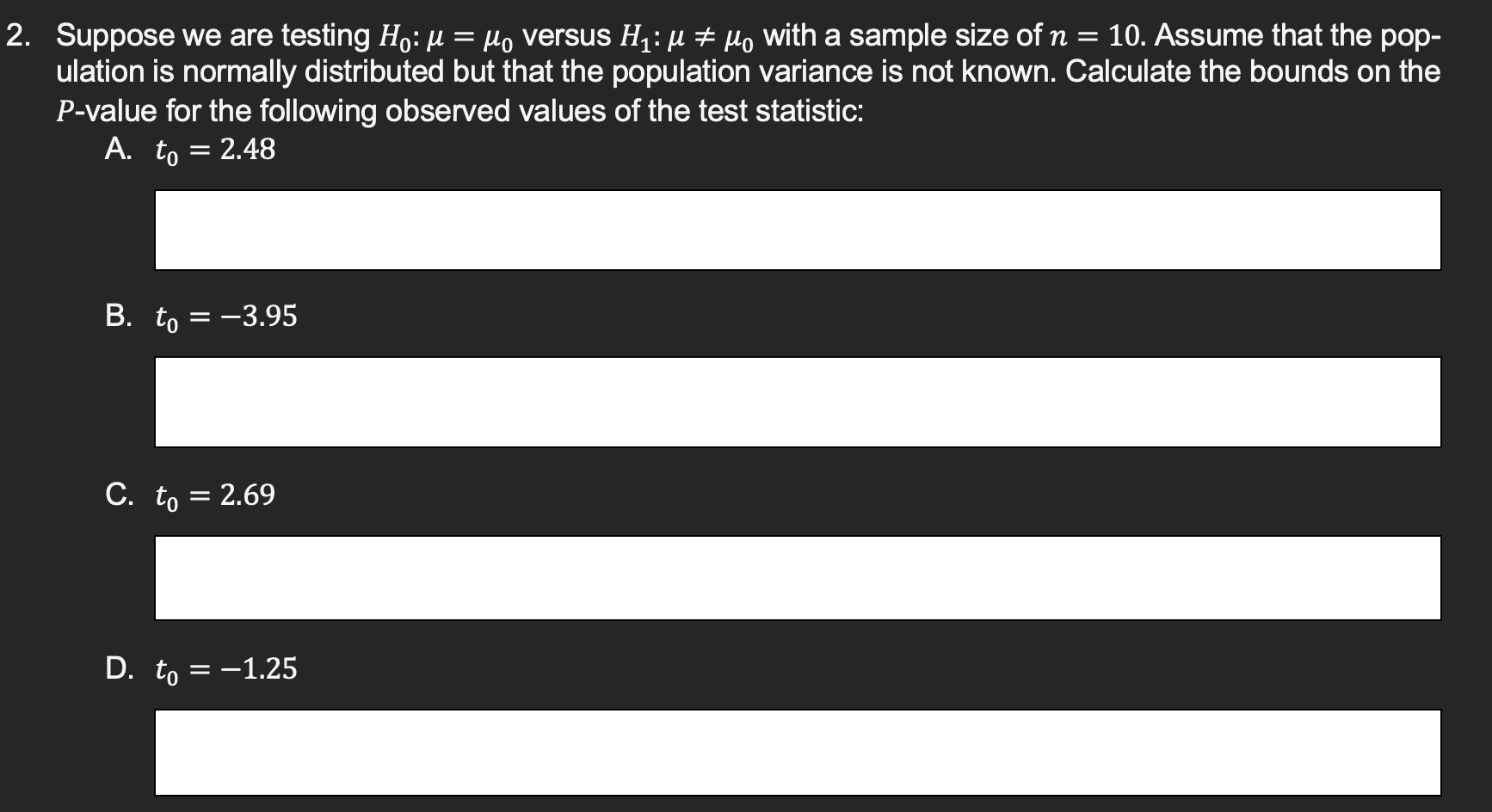 Solved Suppose we are testing H0:μ=μ0 versus H1:μ =μ0 with a | Chegg.com